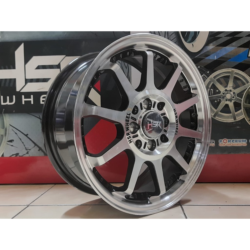 Jual Velg racing hsr gymkana r15x7 h4x100-114,3 pas buat xenia,avanza,brio,yaris,cityy dll ...