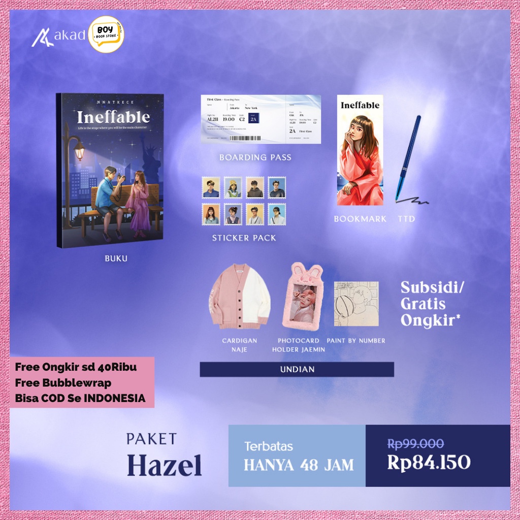 Jual Novel Ineffable - Natasya Lie (Paket Hazel dan Paket Naje) | Shopee Indonesia