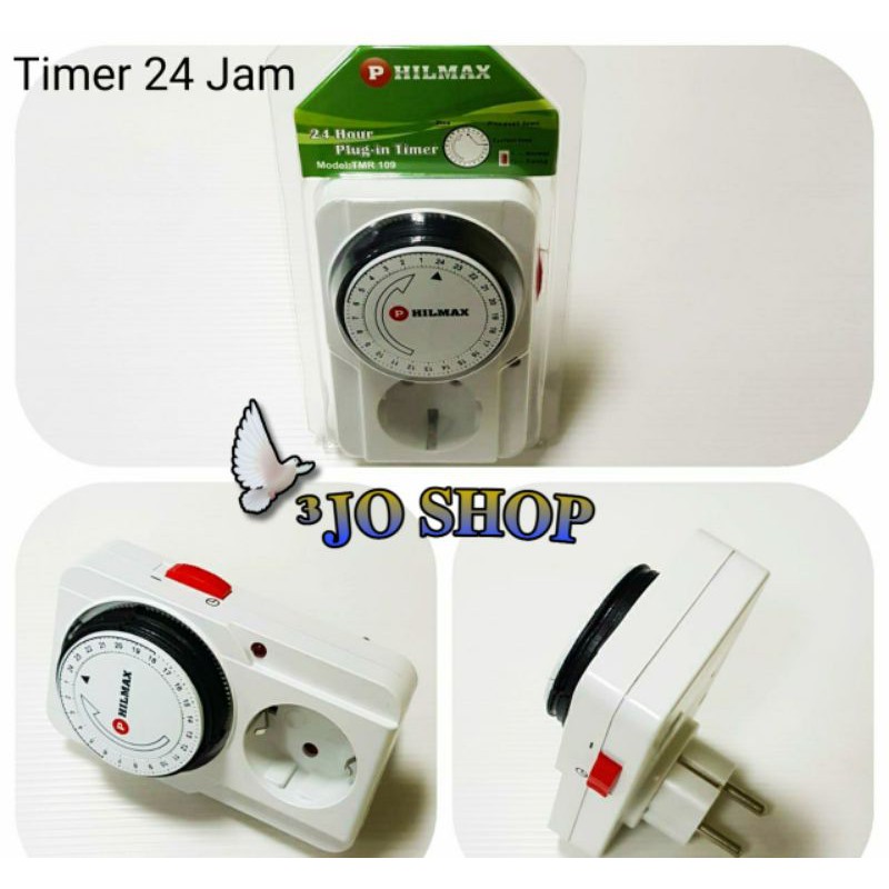 Jual Saklar Timer 24 Jam/Stop Kontak Timer/Stop Kontak Otomatis Philmax ...