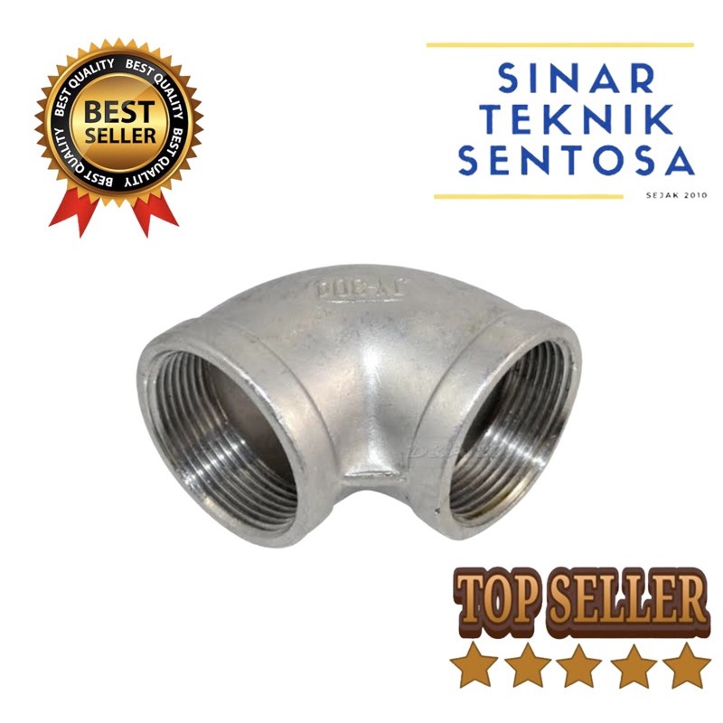 Jual 1" INCH ELBOW DRAT DALAM / KNEE SS 304 | Shopee Indonesia
