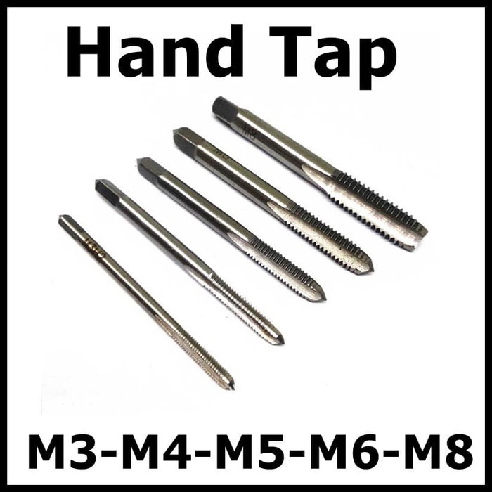 Jual Hand Tap Set 5pcs Mata bor lurus flute metrik taper 3m 4m 5m 6m 8m | Shopee Indonesia