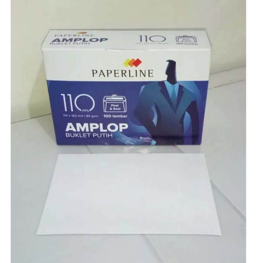 Jual Amplop Putih PAPERLINE 110 PPS Pakai Lem / Perekat | Shopee Indonesia
