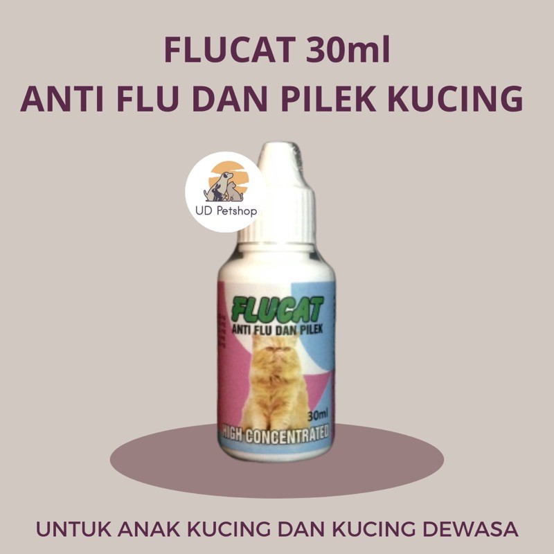 Jual FLUCAT 30ml Obat Flu Kucing / Obat Pilek Kucing | Shopee Indonesia