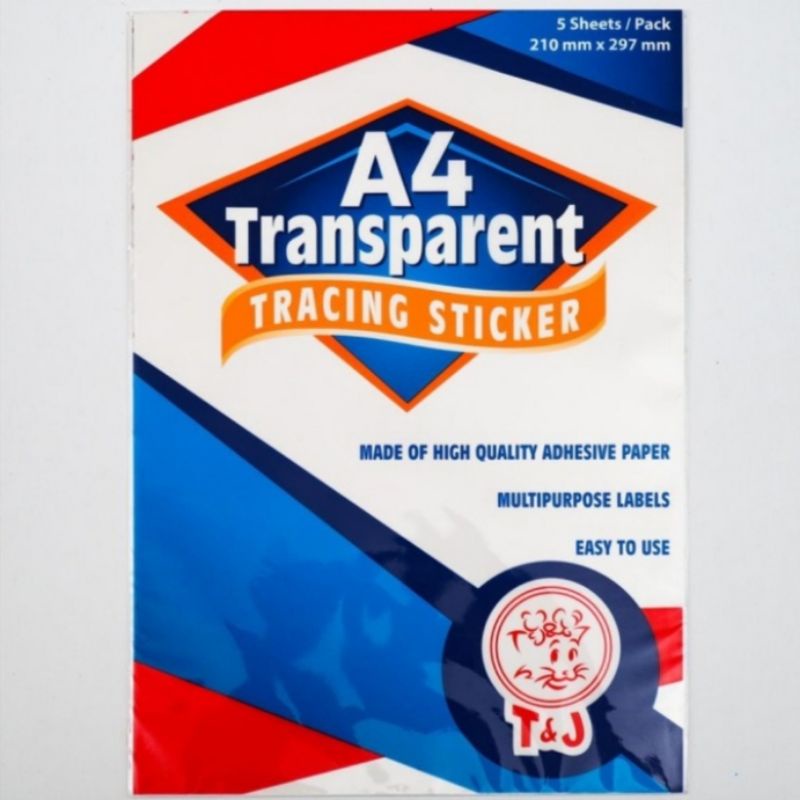 Jual Label Tracing Sticker Transparent A4 | Shopee Indonesia