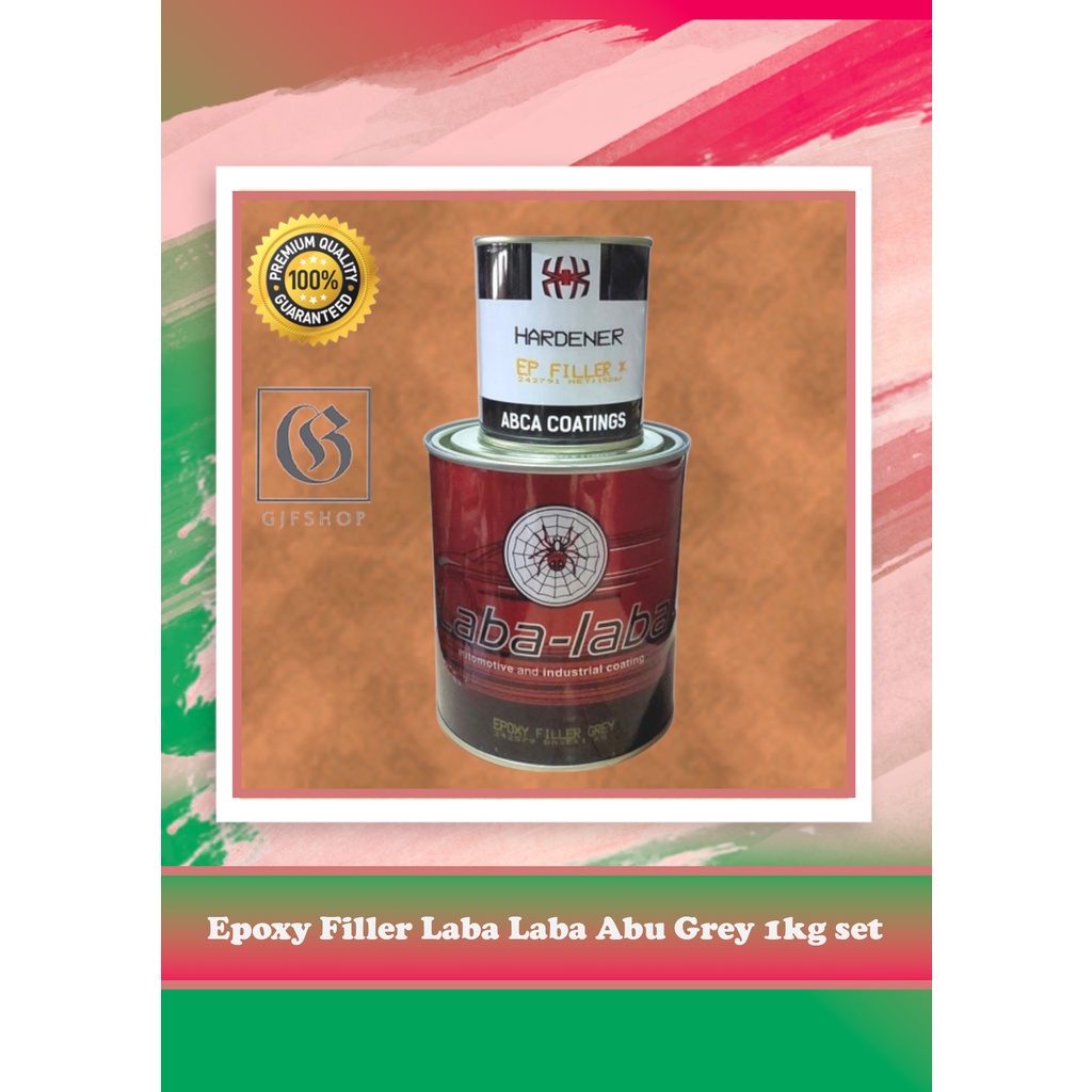 Jual Epoxy Filler Laba Laba Abu Grey 1kg set | Shopee Indonesia