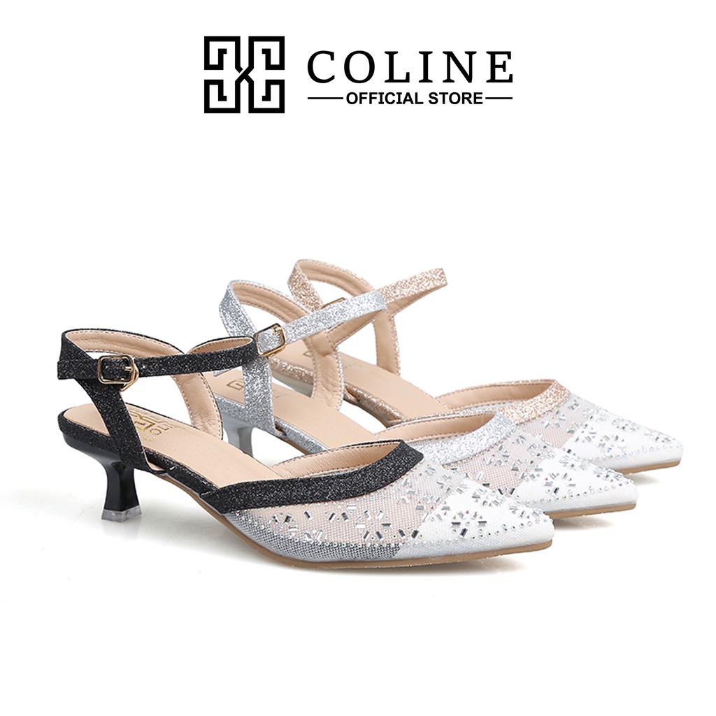 Jual COLINE CLN-958 High Heels Wanita Pesta Sandal Mules 5cm #C1143 ...