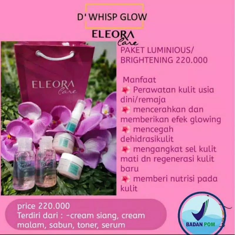 Jual Eleora Brightening Glow Luminious (Diamond Bright) | Shopee Indonesia