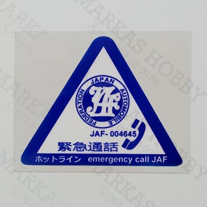 Jual Stiker / Sticker JAF Emergency Call Tempel Dalam | Shopee Indonesia
