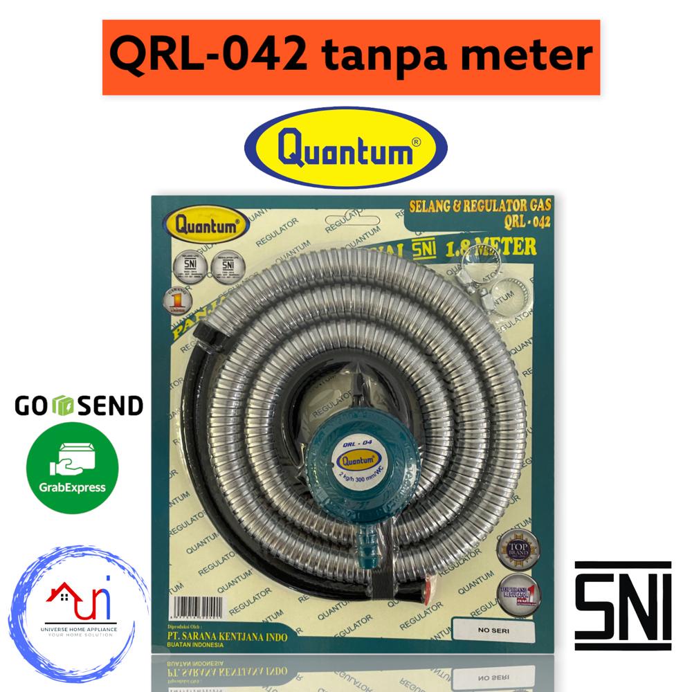 Jual Paket Selang Regulator Kompor Gas LPG Tekanan Rendah Quantum QRL ...
