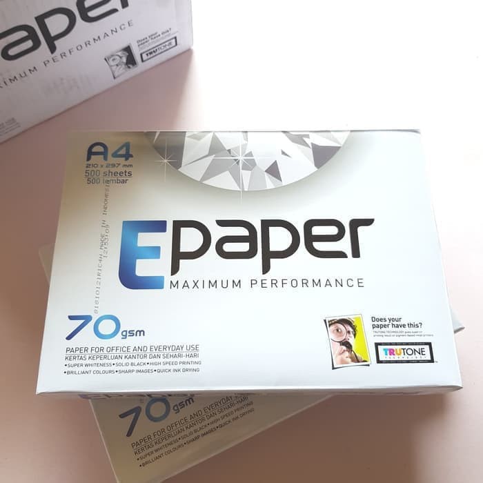 Jual KERTAS MURAH HVS EPAPER A4 70gr | Shopee Indonesia