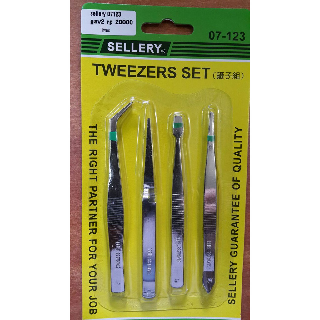 Jual Pinset 4Pc / Tweezer Set SELLERY | Shopee Indonesia