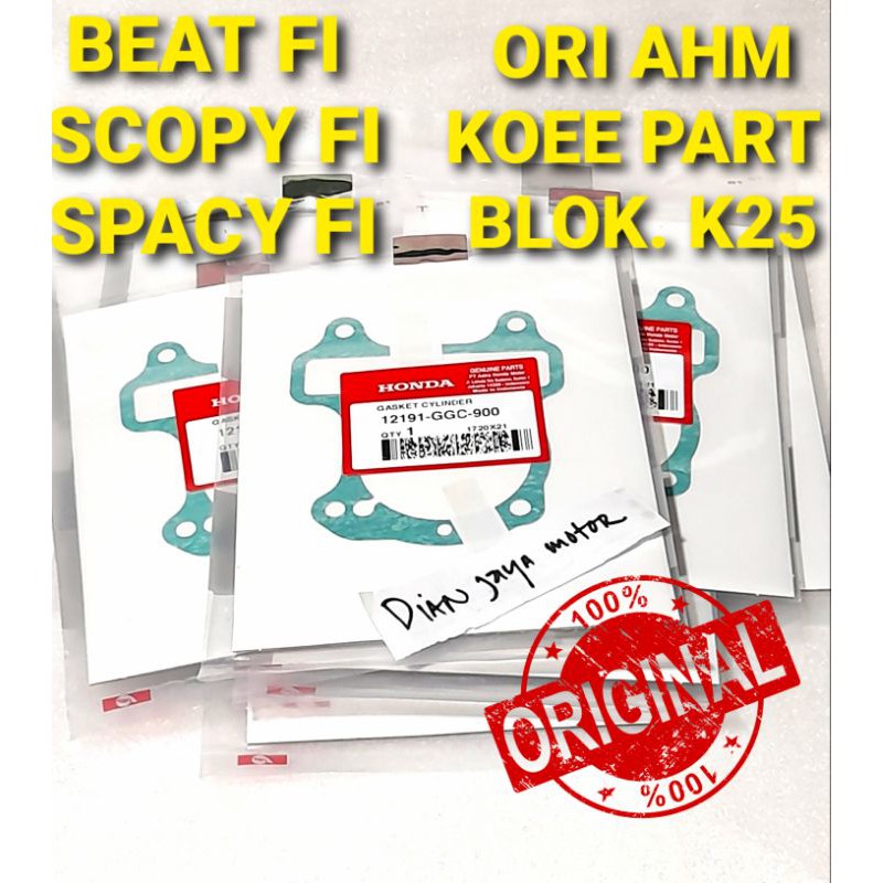 Jual PAKING PACKING BORING CYLINDER BLOK BEAT FI SCOOPY FI SPACY FI ORI ...