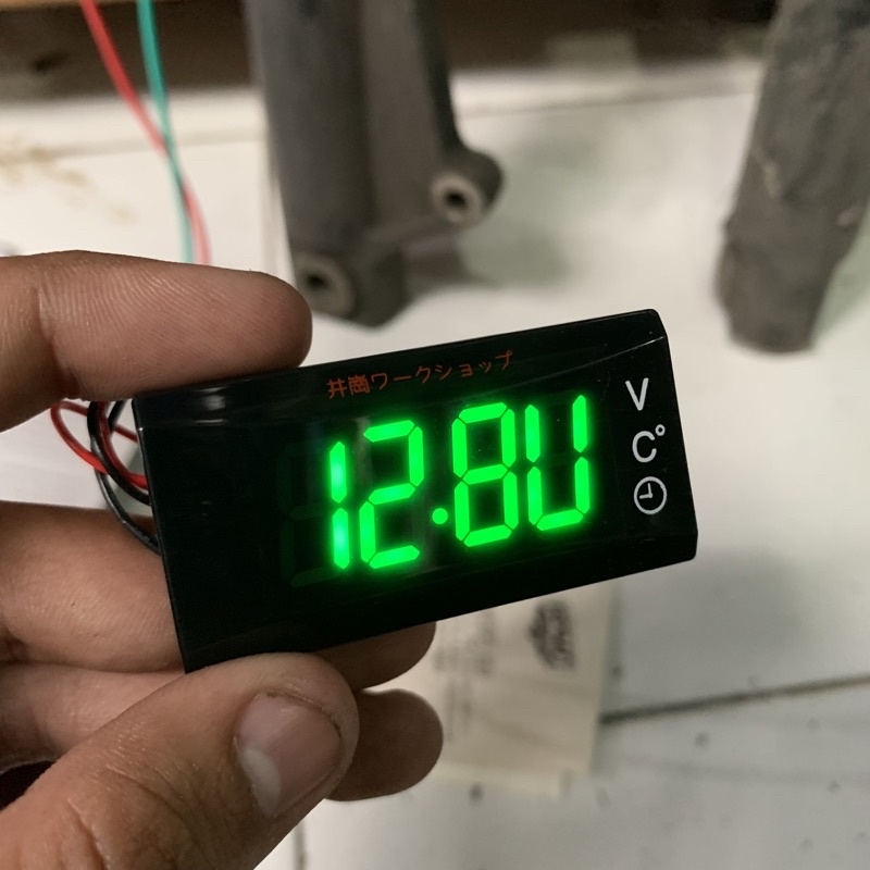 Jual VOLTMETER VOLT METER ACCU AKI SINGEL 2 IN 1 3 IN 1 MINI 12V UNIVERSAL SEGALA MOTOR BISA ...