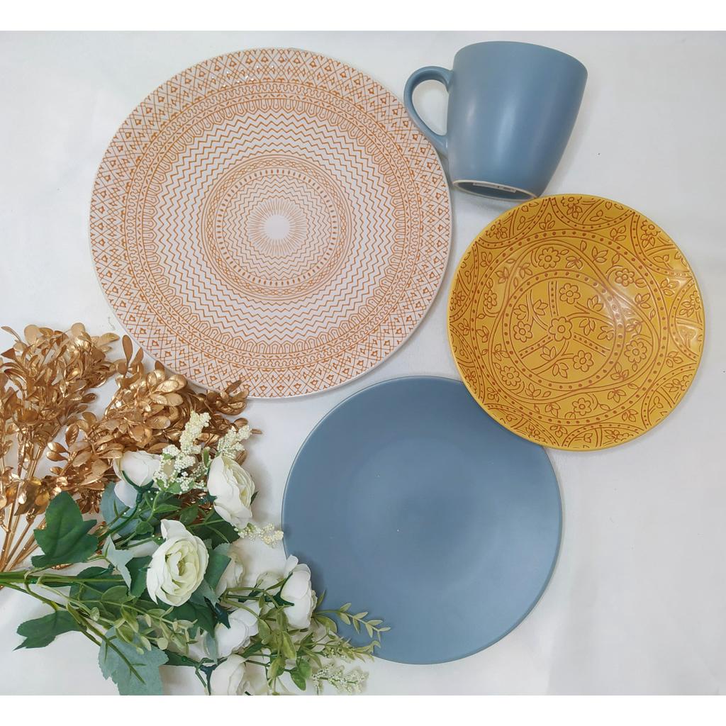 Jual Nordic Ceramic Single set piring mangkuk gelas keramik | Shopee ...