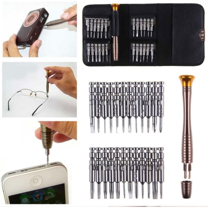 Jual Obeng set hp reparasi handphone iphone android smartphone laptop gadget Trox screw 25in1 ...