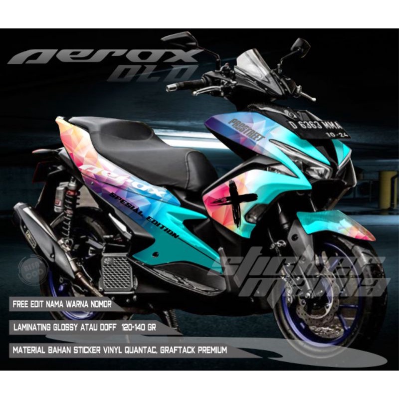 Jual Stiker Decal Aerox Old Stiker Striping Full Body variasi sticker ...