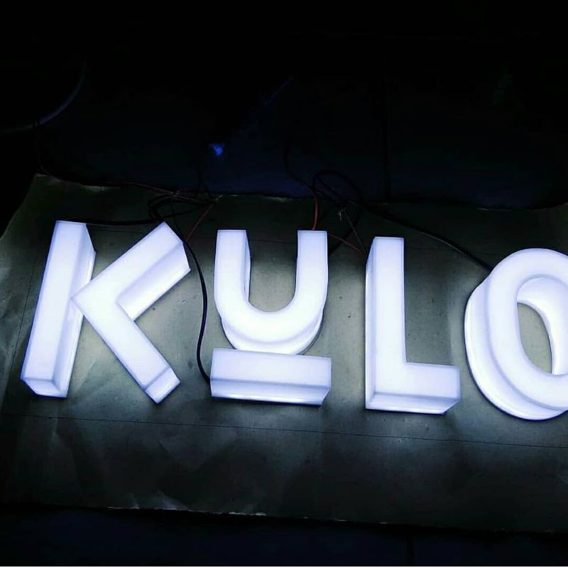 Jual Huruf timbul 3D nyala akrilik neonsign signage letter 3D letter ...