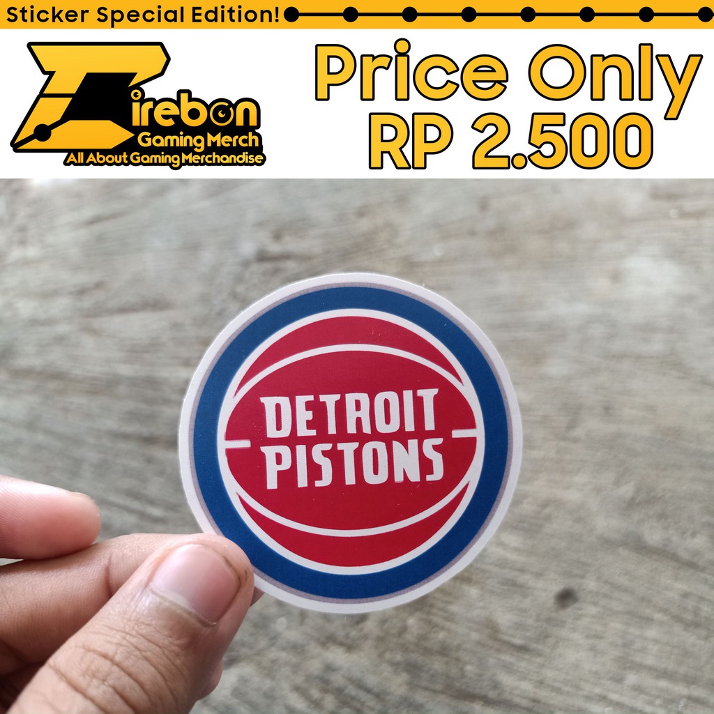 Jual Sticker Stiker Nba Detroit Pistons | Shopee Indonesia