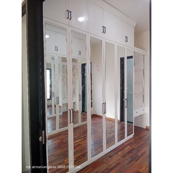 Jual almari almunium pintu cermin | Shopee Indonesia