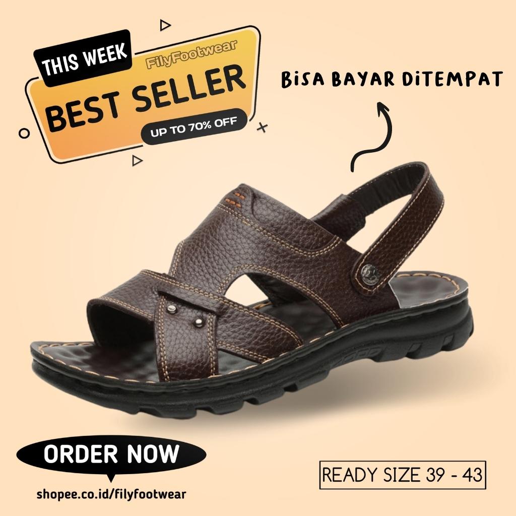 Jual Sandal Joemen S 05 Sendal Import Pria Berbahan Kulit Tentunya ...
