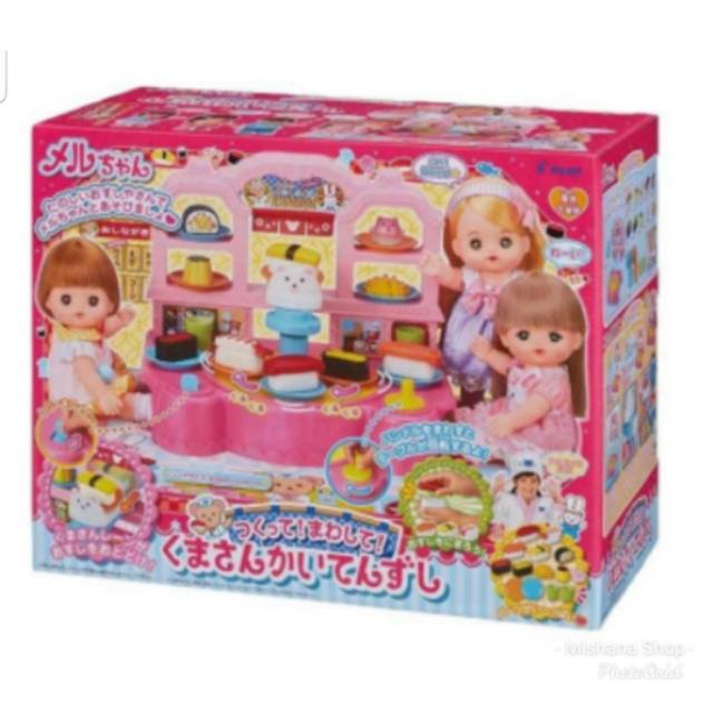 Jual Rumah Restoran Boneka Mell Chan Meja Berjalan Conveyor Belt Sushi ...