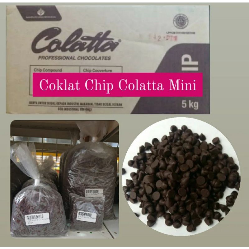 Jual COKLAT CHIP COLATTA MINI 1KG (REPACK) | Shopee Indonesia