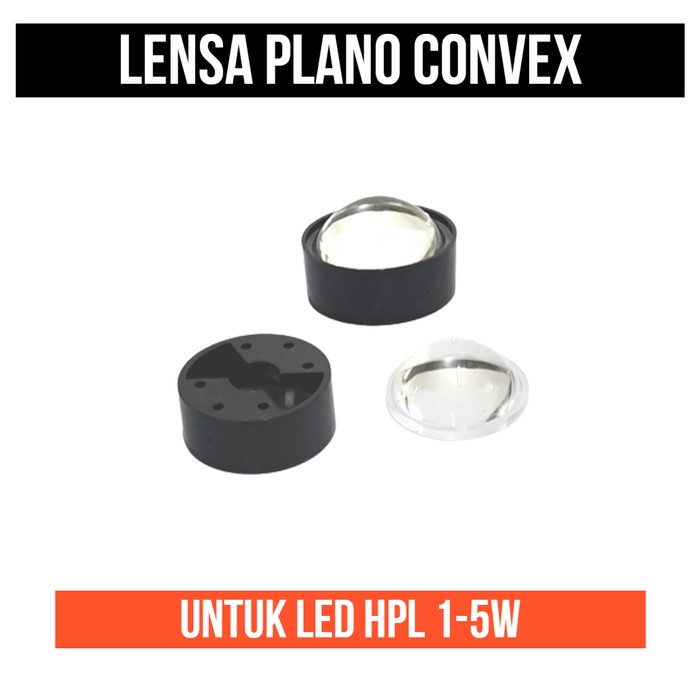 Jual Lensa Convex Plano 60 Derajat Untuk HPL LED 1W 3W 5W Heat Sink ...