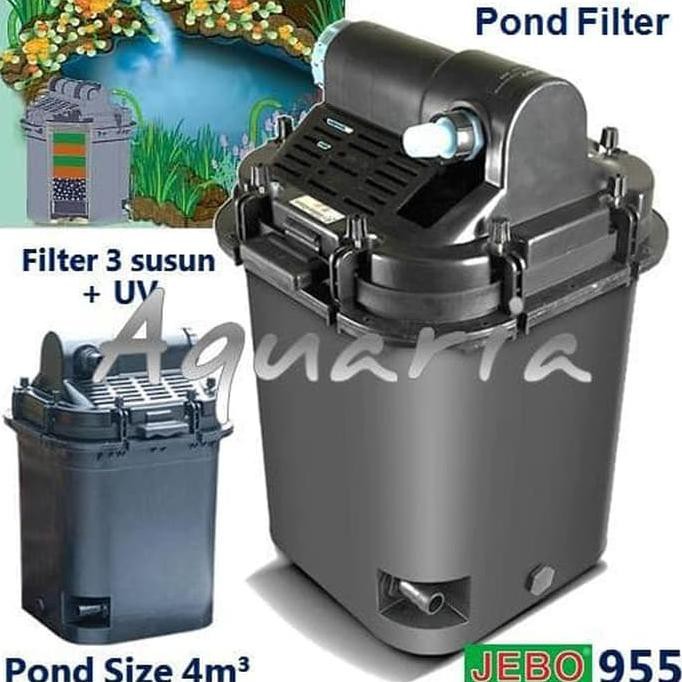 Jual Jebo 955 Pressure Pond Filter With Uvc Aqri92 Dijamin | Shopee ...
