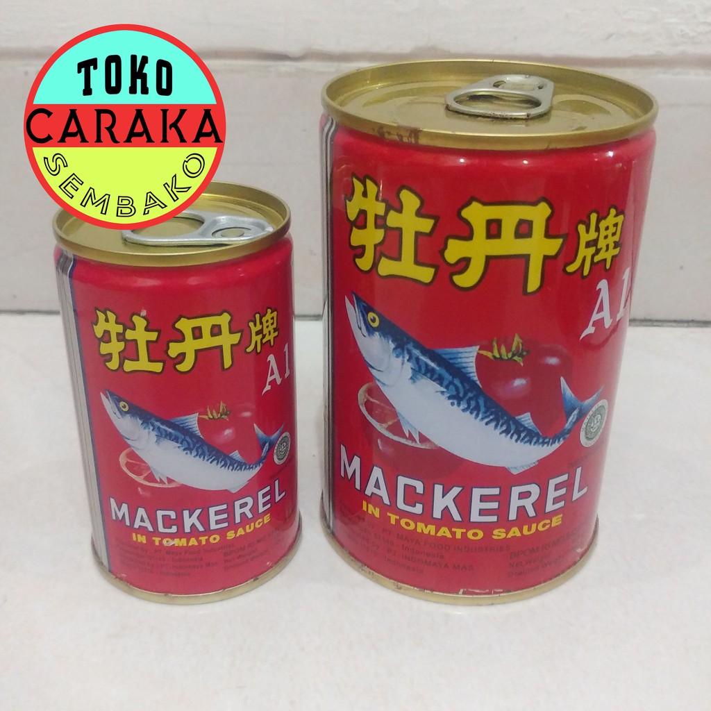 Jual Botan A1 Mackerel Makarel Kaleng KECIL 155g (Ikan Makarel ...