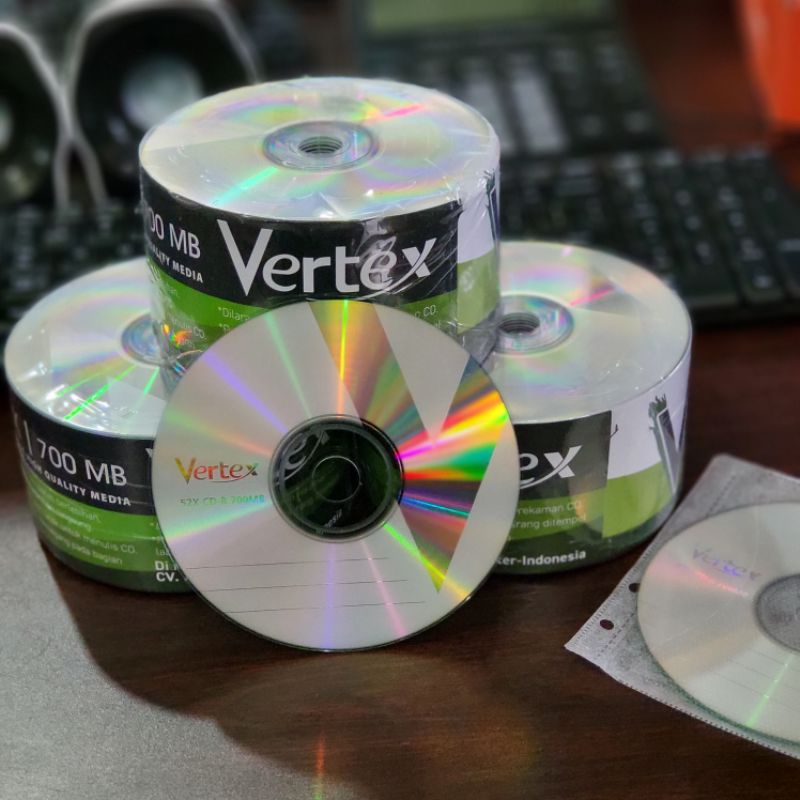 Jual CD R Vertex 700 Mb (1 pack isi 50 pcs) | Shopee Indonesia