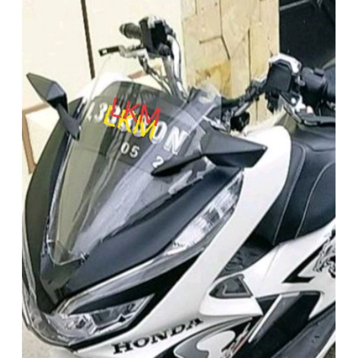 Jual visor/windshield plus spion variasi pcx 150 2018 standar thailand ...