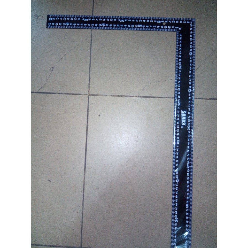 Jual Penggaris Siku Hitam Hand Tools 600 x 400 x 2 0 Mm Pasekon Meteran ...