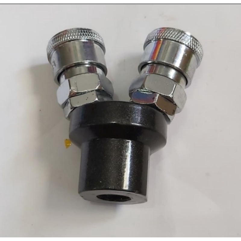 Jual Quick coupler 2way Quick coupler / Coupler cabang 2 | Shopee Indonesia