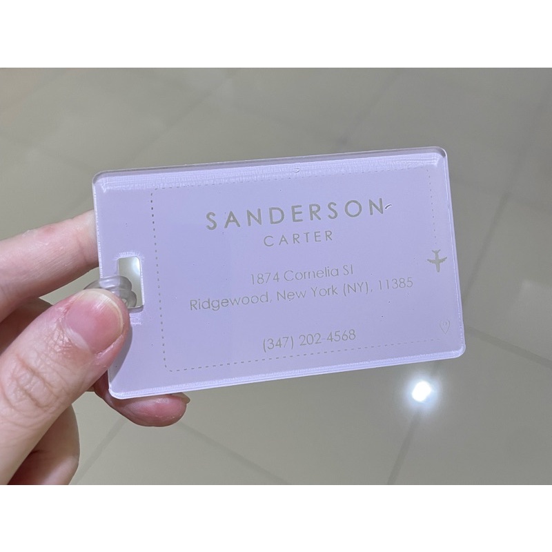 Jual BAG TAG | LUGGAGE TAG ACRYLIC / Akrilik | Tali Koper | Identitas ...