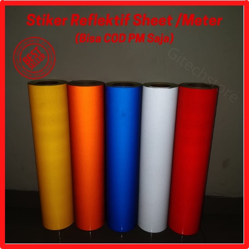 Jual Stiker Reflektif Sheet Stiker Scotlite Stiker Scotchlite Per Meter ...