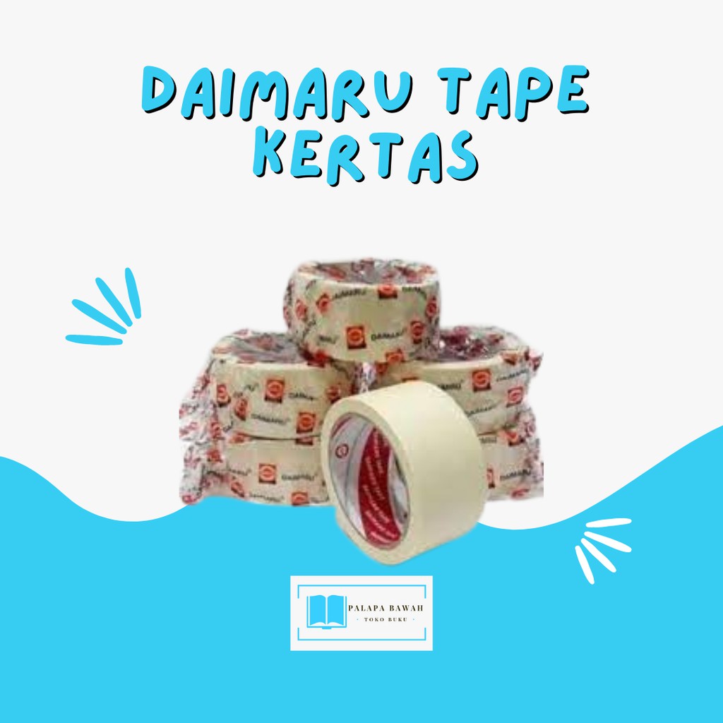 Jual Lakban Kertas Daimaru / Masking Tape 24mm dan 48 mm | Shopee Indonesia