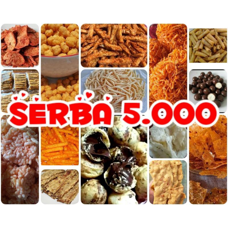 Jual aneka snack serba 5 ribu snack cemilan ringan | Shopee Indonesia