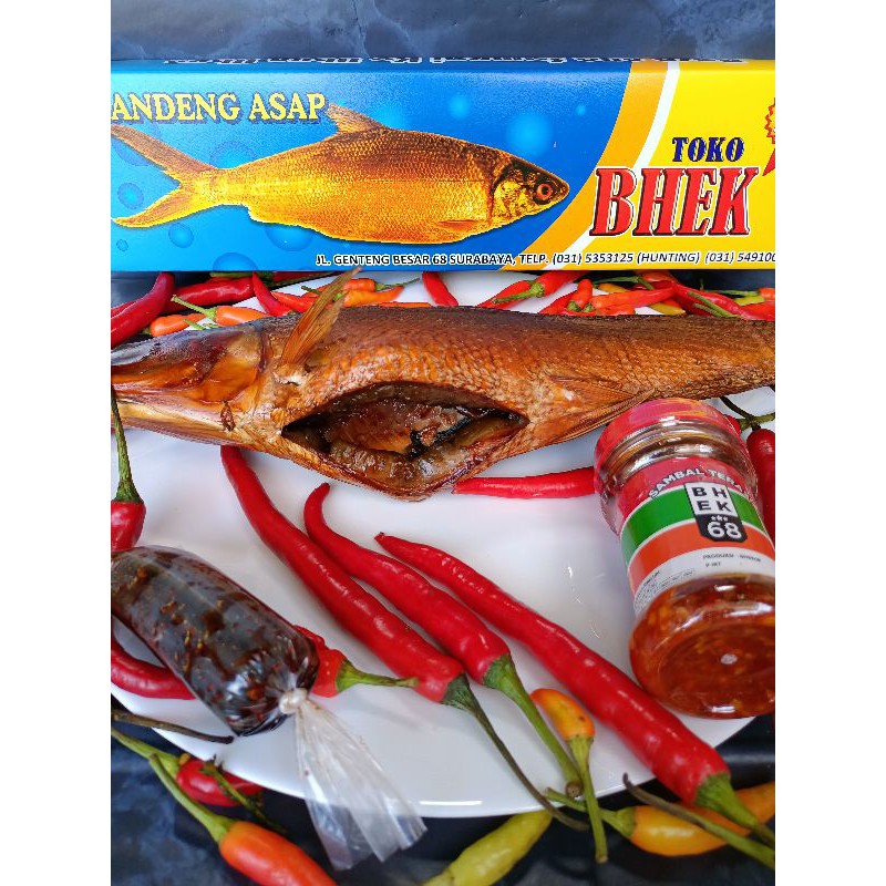 Jual IKAN Bandeng asap+sambal kecap botol 350ml | Shopee Indonesia