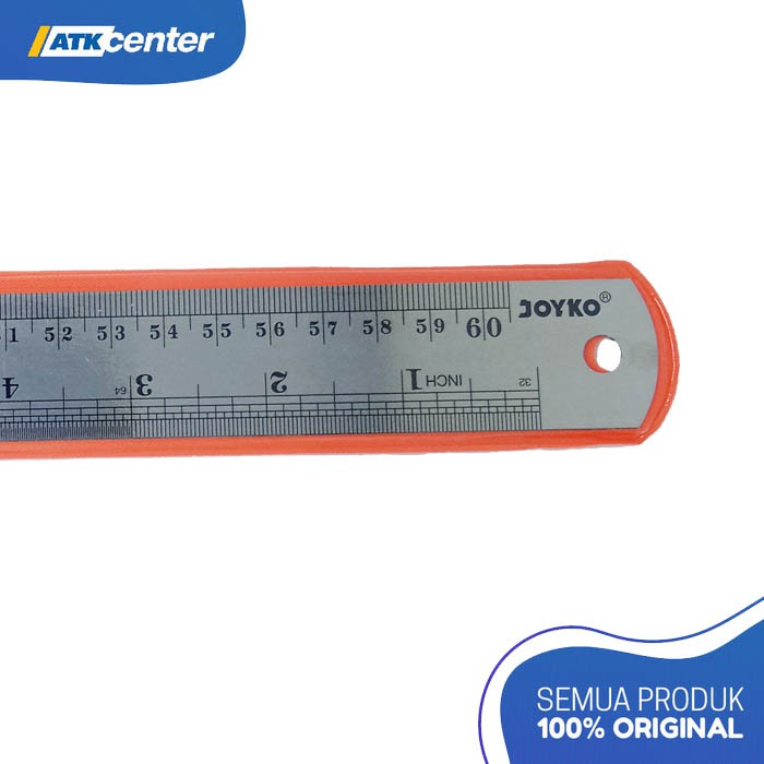 Jual Penggaris / Garisan Besi Stainless Steel Joyko 60 cm | Shopee ...