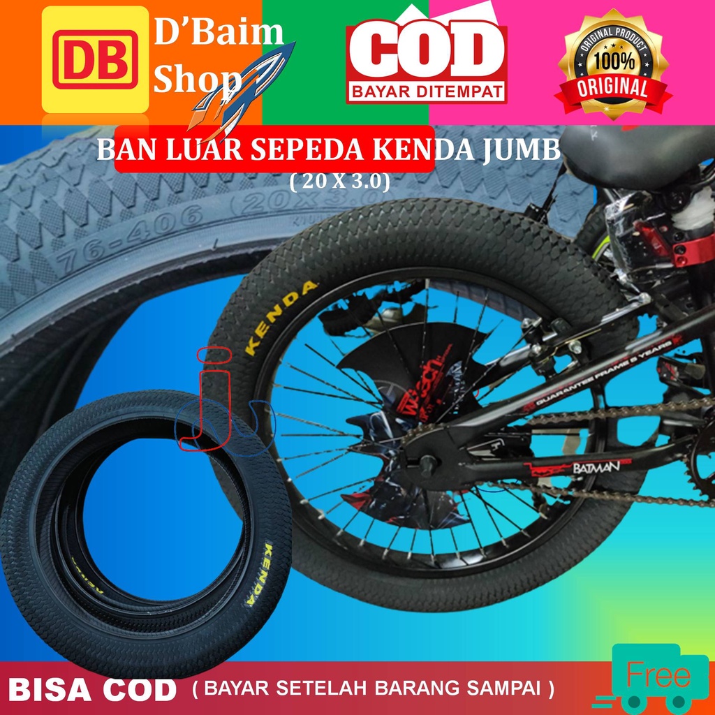 Jual Ban Luar Sepeda BMX Jumbo ( 20 x 3.0 ) Ban Luar Sepeda Besar | Shopee Indonesia
