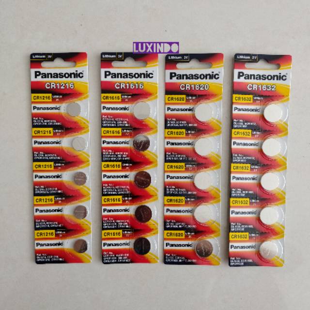 Jual Baterai/Batre Kancing Panasonic CR1216 | CR1220 | CR1616 | CR1620 ...