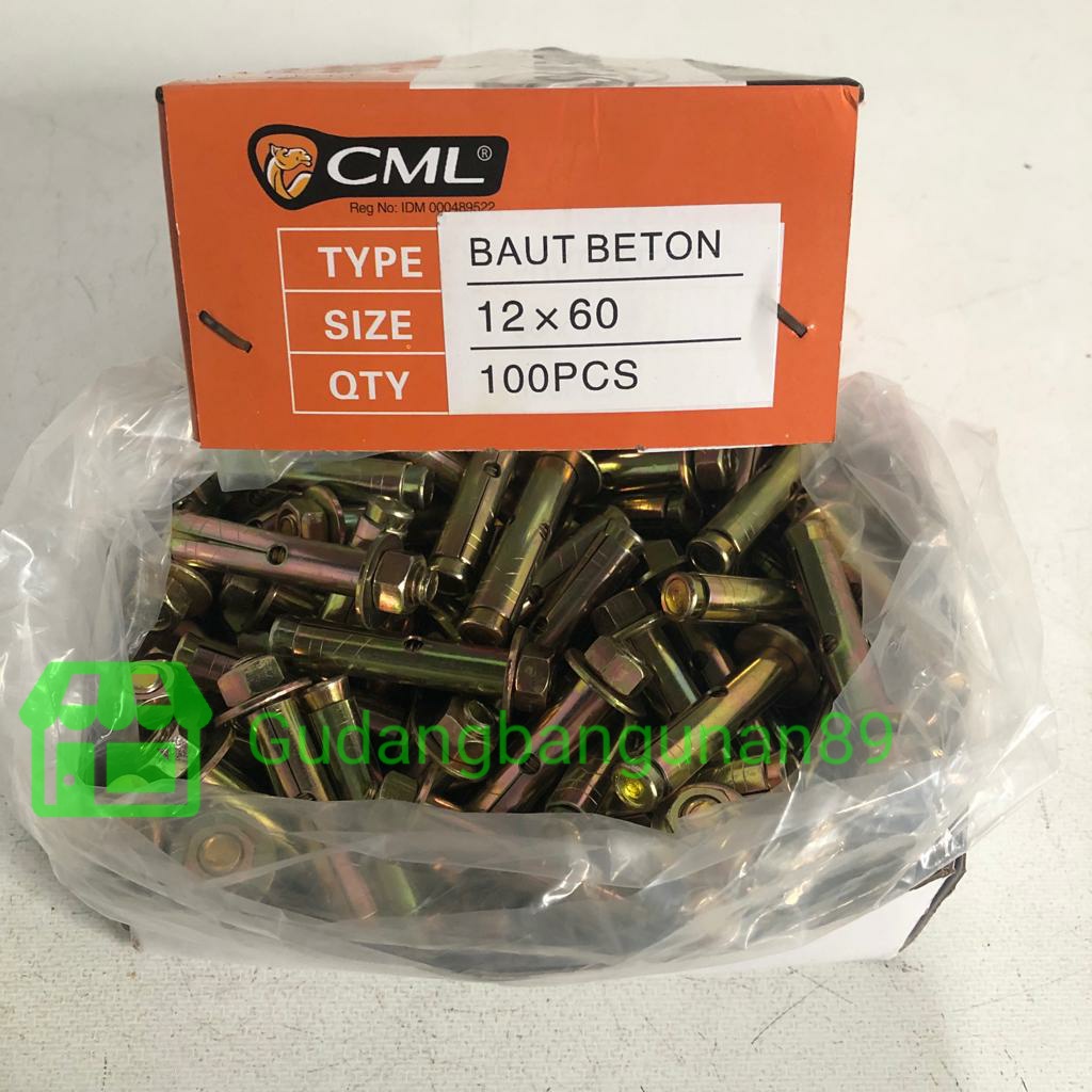 Jual Baut Beton - Baut Tanam Tembok - Baut Dynabolt Dinabol 8x40 8x65 ...