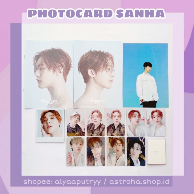 Jual Official PC Photocard Sanha Astro Switch On Lyric book Polaroid Clear File Rise Up MC One ...