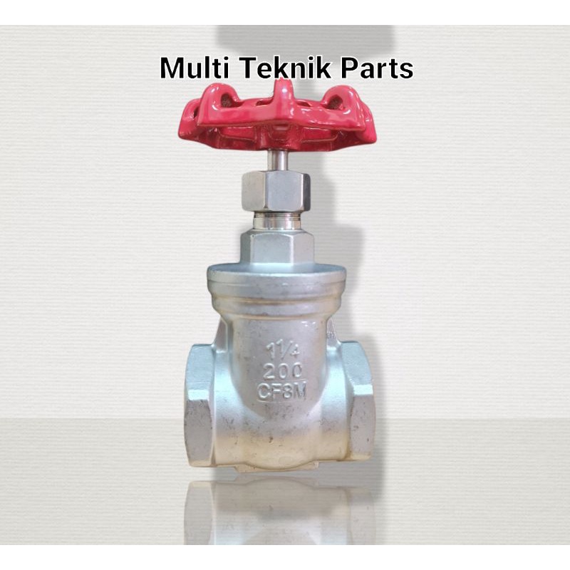 Jual Gate Valve Stainless 316 / CF8M Drat 3/4" inch DN20 / Kran Putar ...