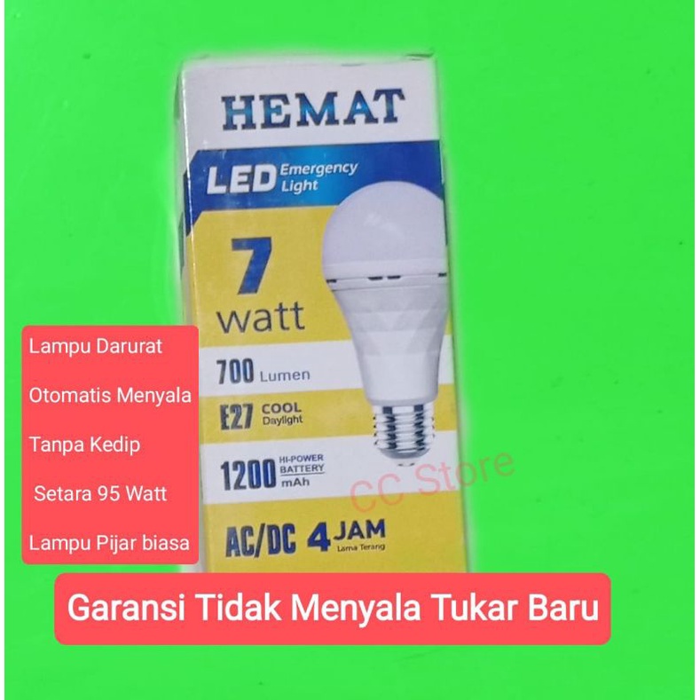 Jual Led Emergency Bohlam Lampu Otomatis 20 watt | Shopee Indonesia