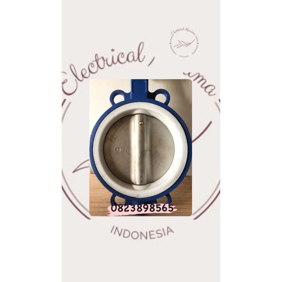 Jual Butterfly Valve 10inci DN250 Besi PTFE D71F-16 Katup Kupu-Kupu | Shopee Indonesia
