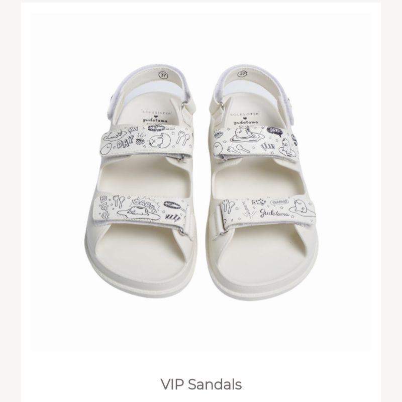 Jual SOLD Solesister x Gudetama - VIP Sandals White Pearl (New - size ...