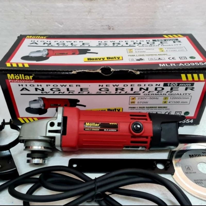Jual MESIN GERINDA ANGLE GRINDER TANGAN 4" INCH MODEL MAKTEK MOLAR ...
