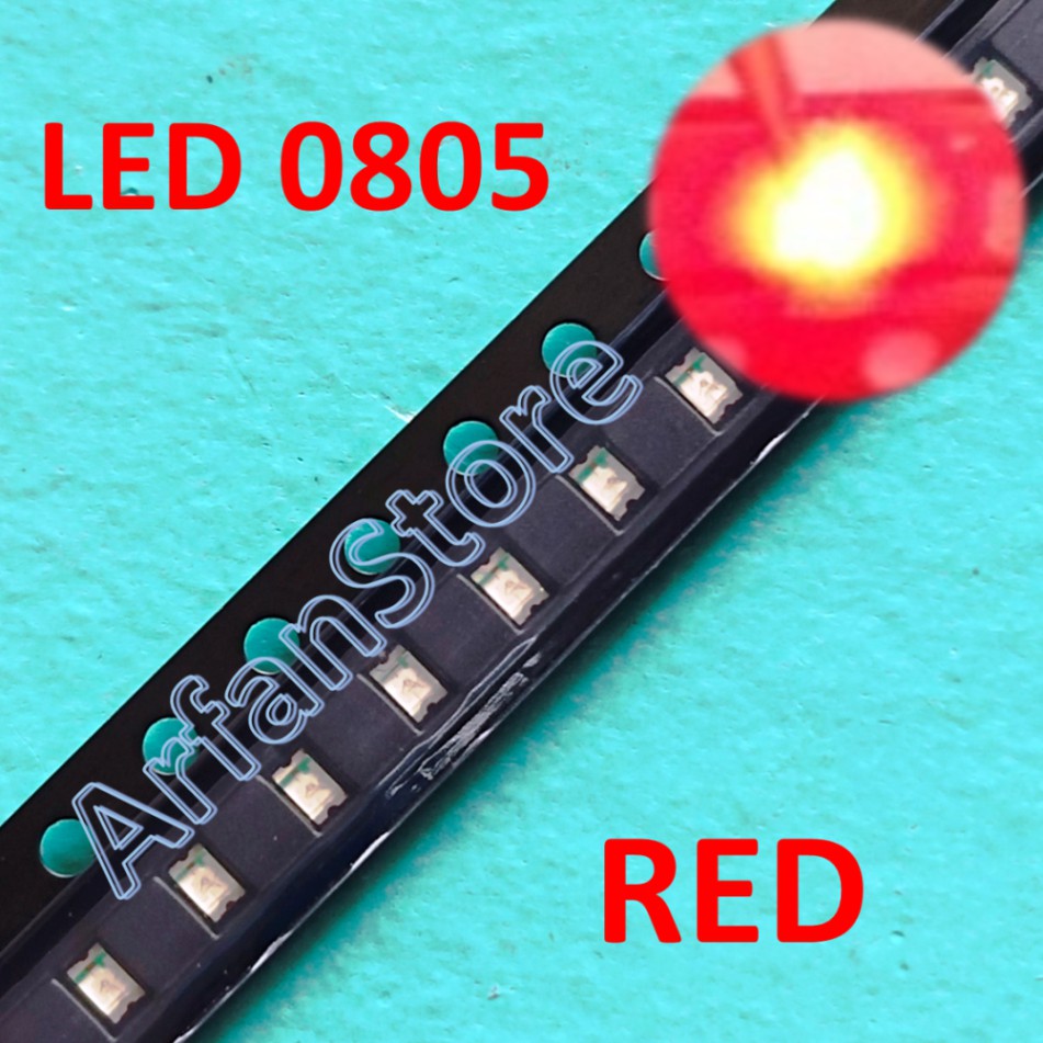 Jual SMD Chip LED 0805 Red SMT Chip Super Bright Merah PER 30PCS ...