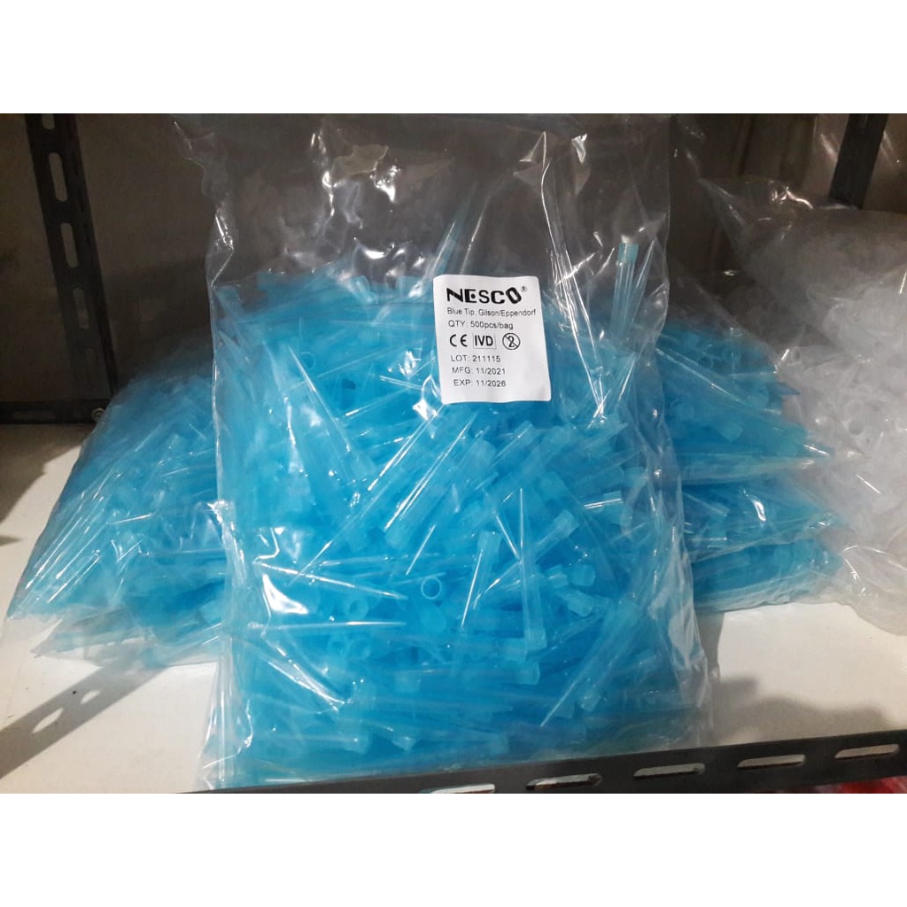 Jual Pipet Tips Micropipette Tips Blue Tip Gilson Eppendorf Nesco isi ...